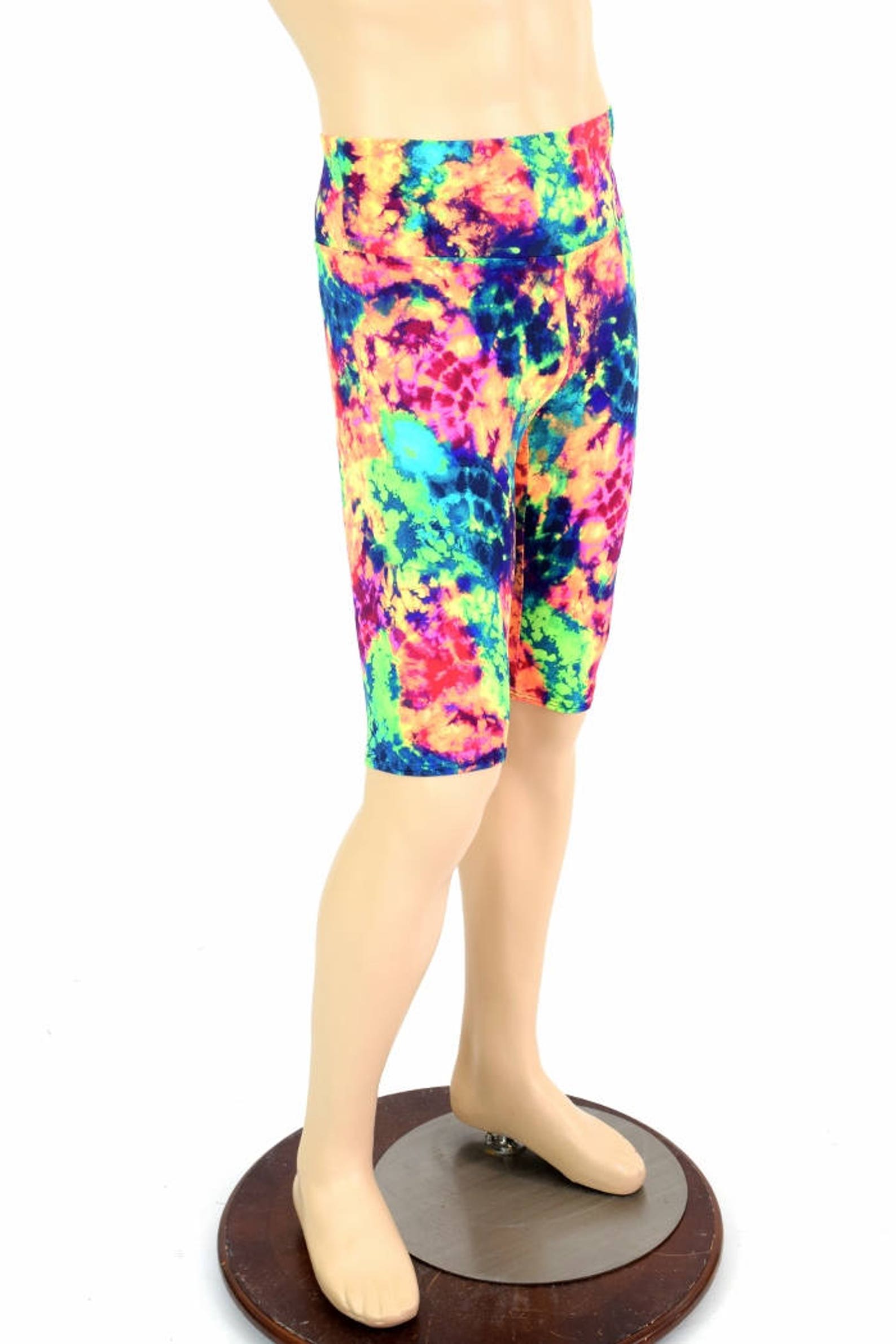 Men's Sahara Shorts in UV Glow Acid Splash Print - - Etsy