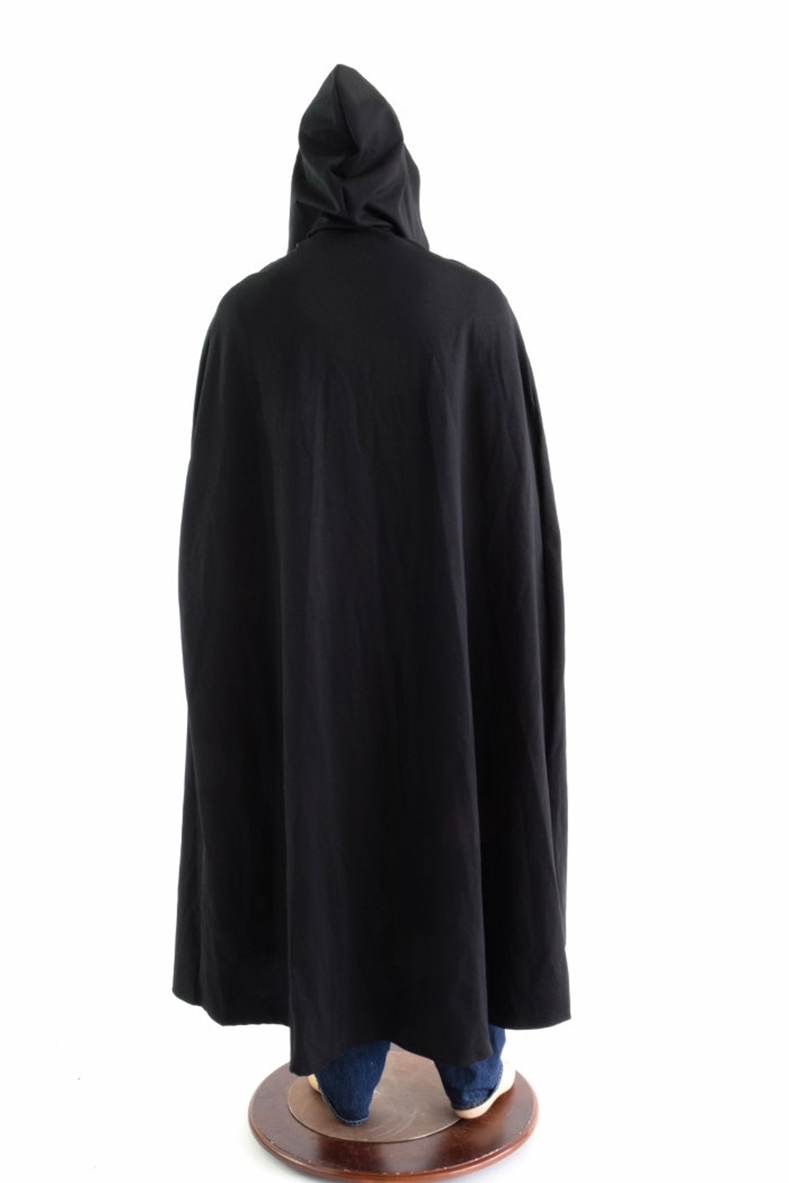 Grim Reaper Long Black Zen Cape Self-lined With Mesh Face - Etsy