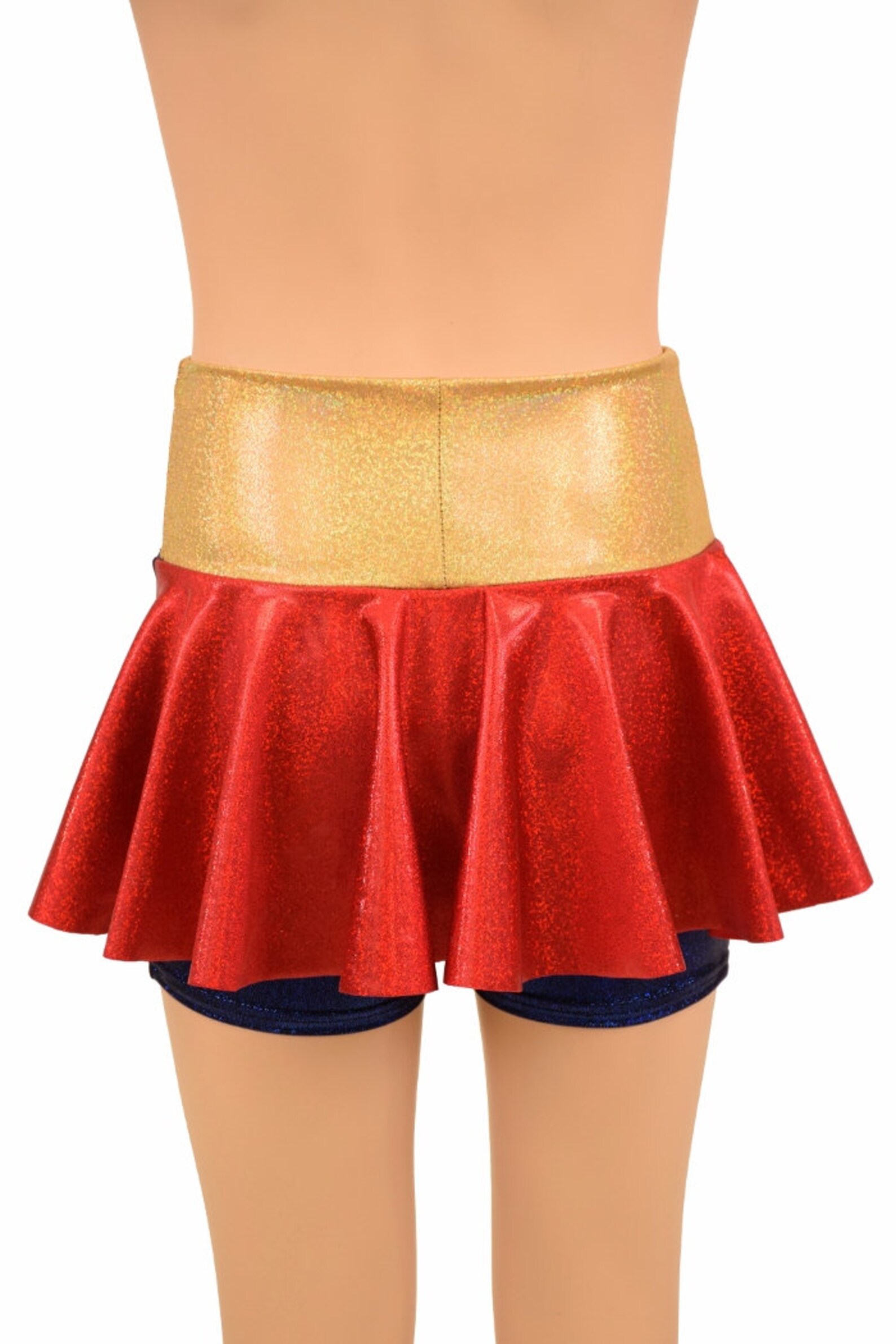 Kids Super Hero Ruffle Rump Dance Shorts // Gold SJ Waistband - Etsy