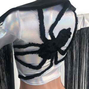 Boris the Spider Fringe Crop Jacket With Zipper Front - Etsy