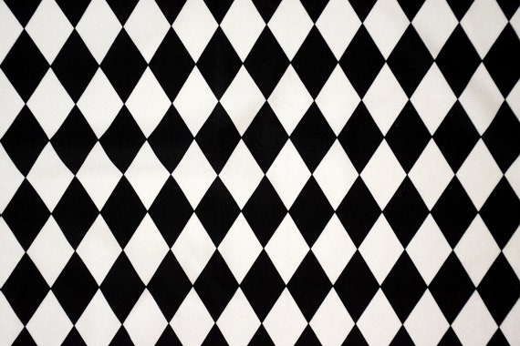 Black And White Diamond Checkered Pattern