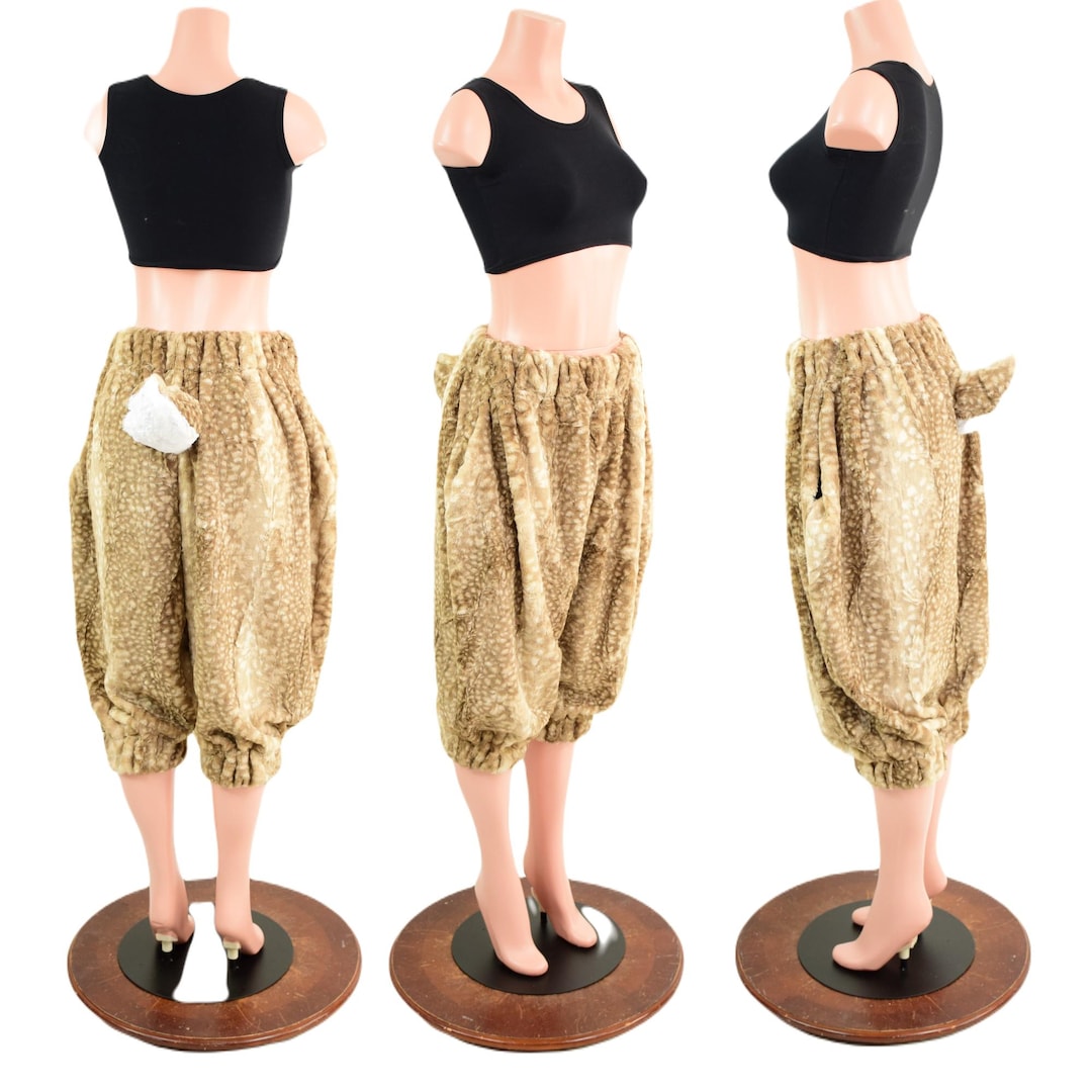 Cappuccino Fawn Satyr Minky Faux Fur Pants With Tail - Etsy
