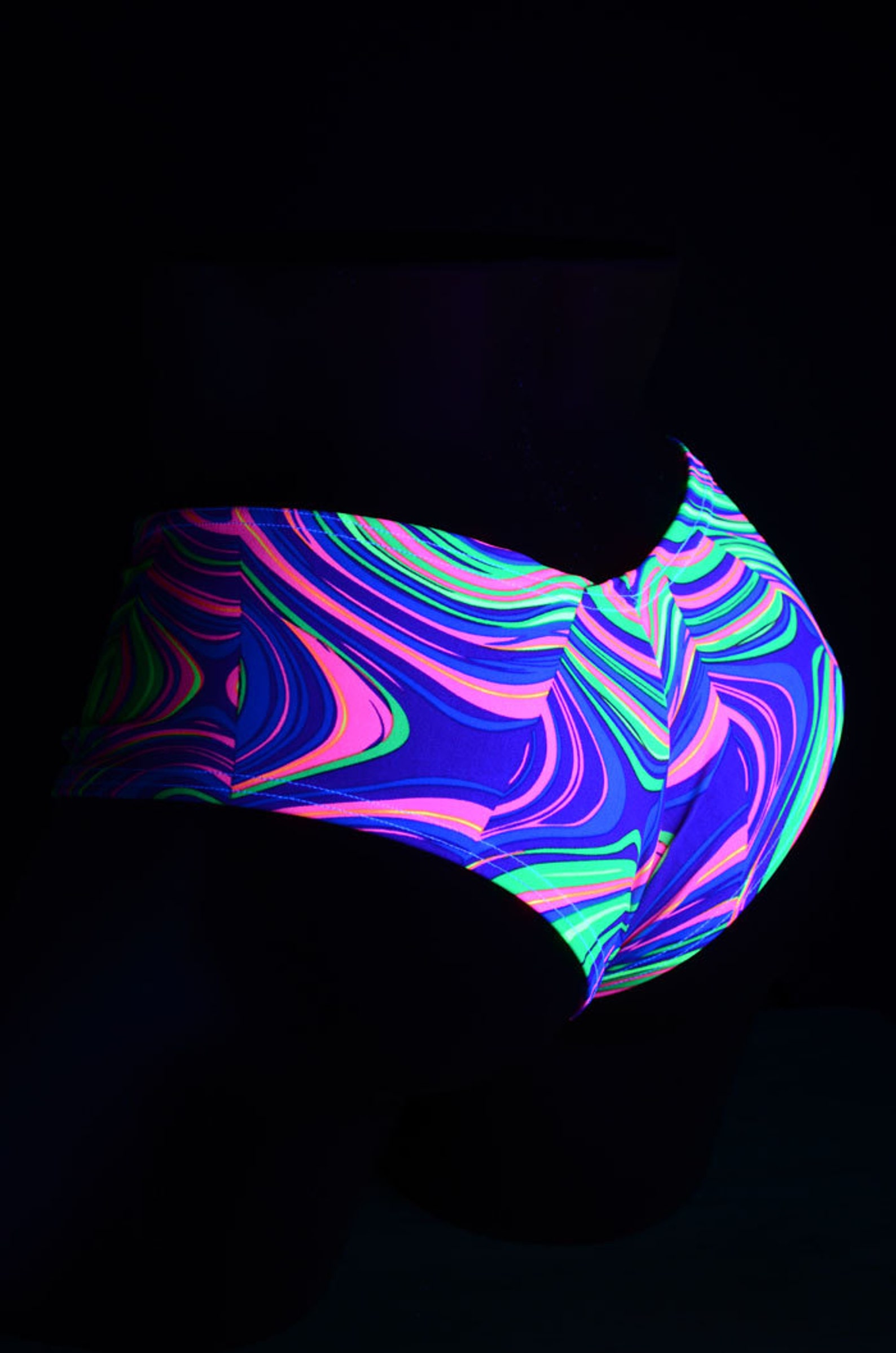 Ultra Cheeky Booty Shorts in Neon Glow Worm - Etsy