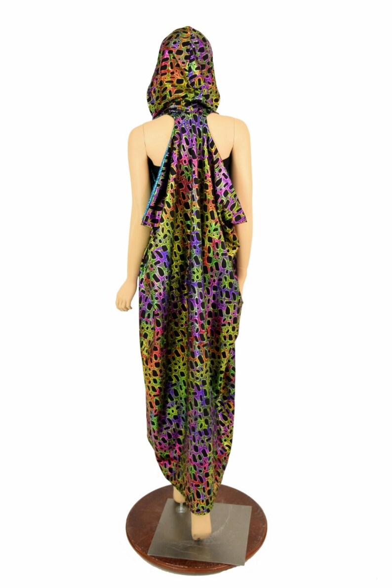 Reversible Hooded Racerback Duster Poisonous Print Metallic / | Etsy