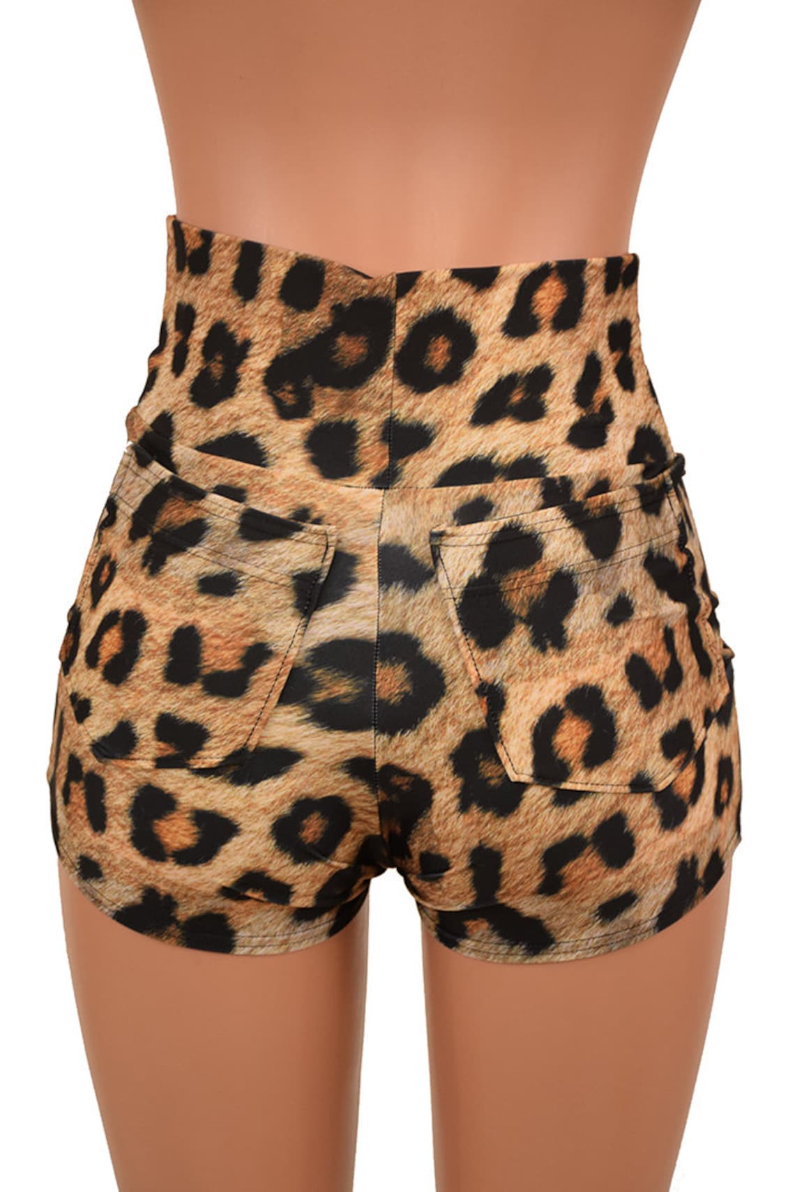 Leopard Print High Waist Shorts With POCKETS - 156662 - Etsy