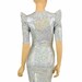 Frostbite Shattered Glass Holographic Sharp Shoulder Half Sleeve Scoop ...