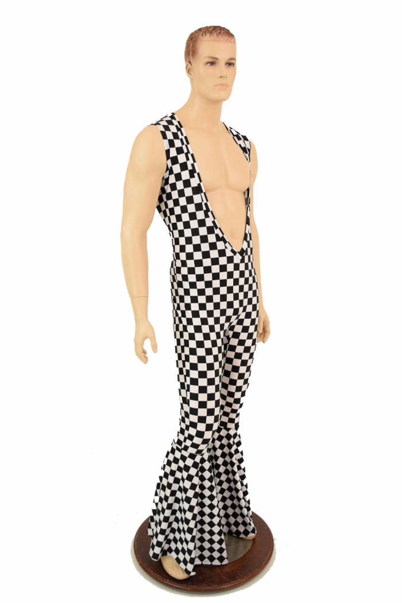 Mens flava Rava Sleeveless Deep Bro V Neck Black & - Etsy