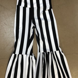Leggings Style Stilt Pants in Vertical Black and White Stripe - Etsy