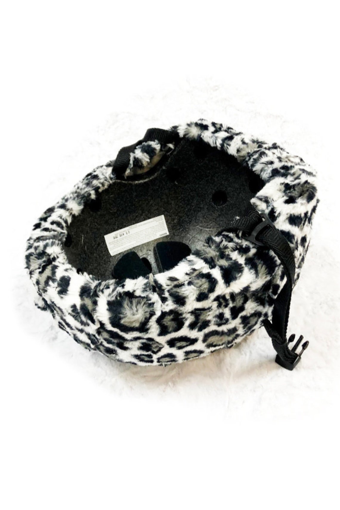 Snow Leopard Minky Faux Fur Roller Derby Helmet Cover cover - Etsy