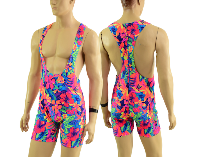 Strongman Costume Single Shoulder Men's Wrestling Singlet - Etsy