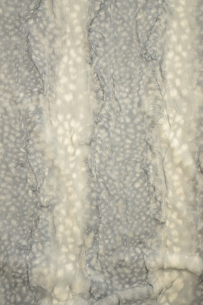 Silver Fawn Minky Faux Fur Fabric by the Yard - Etsy