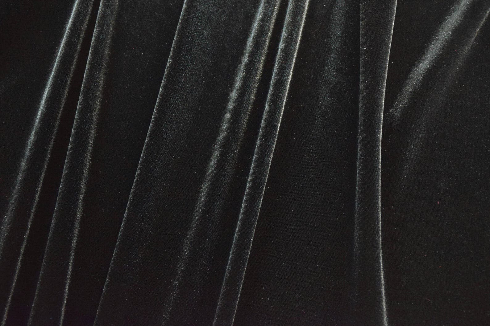 Solid Black Stretch Velvet Fabric by the Yard - Etsy