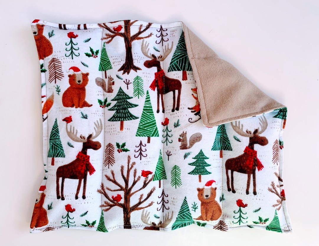 Holiday Forest Animals, Microwavable Rice Heat Therapy, 12X9 - Etsy