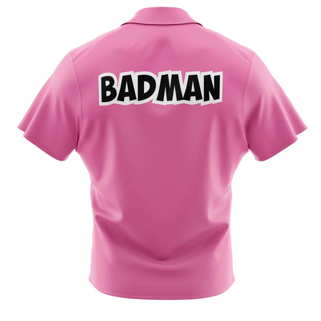 Vegeta Badman Pink Button up Hawaiian Shirt - Etsy