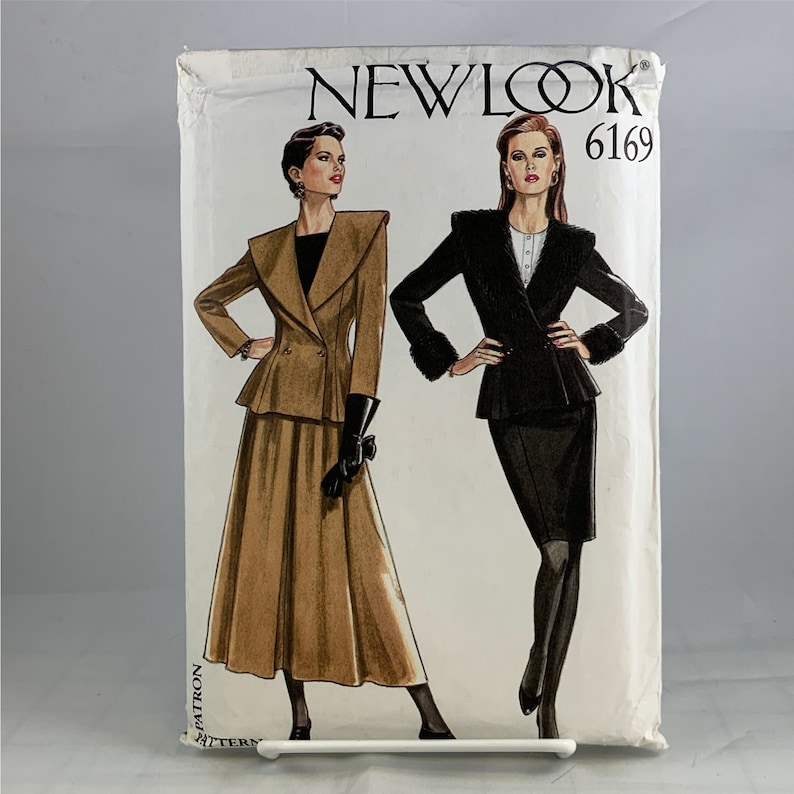 Vintage New Look 6169 Misses Jacket and Skirts. Sizes 8 10 - Etsy