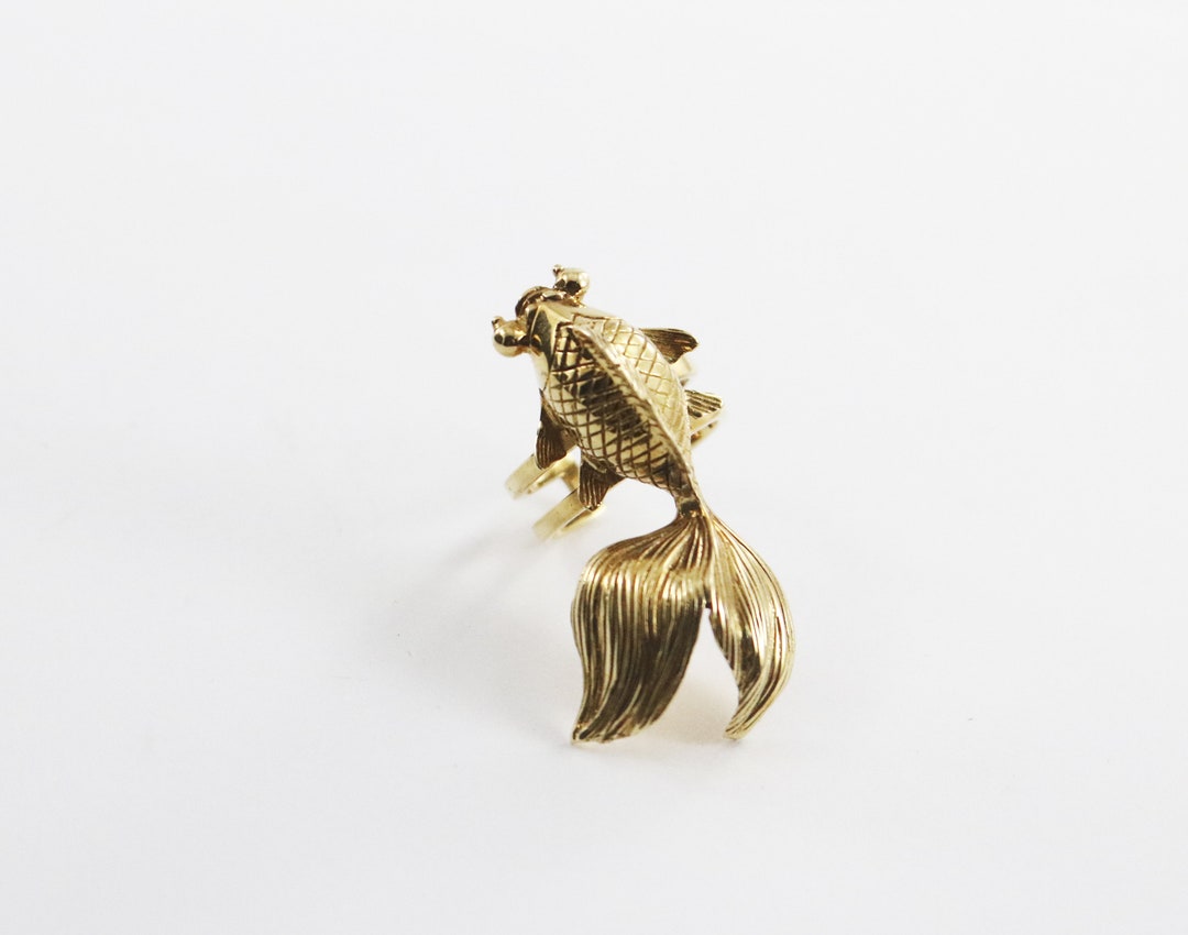 Gold-plated Khoi Ring - Etsy