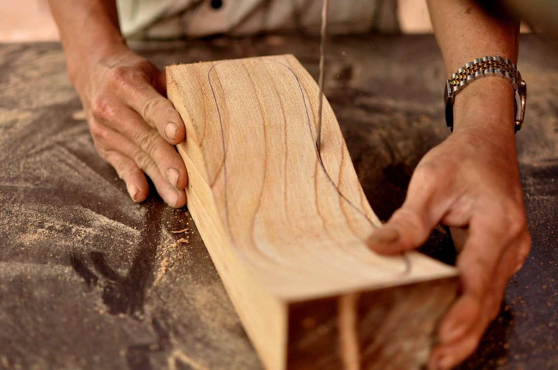 Chrysanthemum Hand Carved Wood Platform Wedge Heel - Etsy