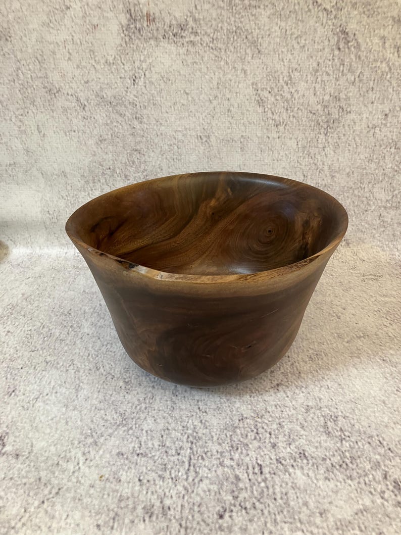 Bowl, Made of Walnut With Partial Natural Edge - Etsy