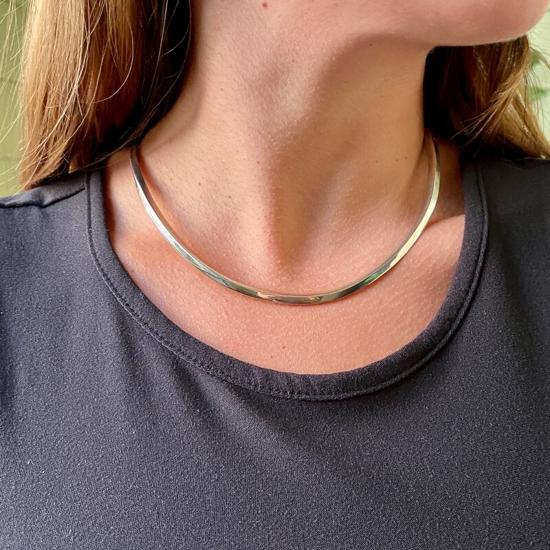 925 Silver Choker - Etsy