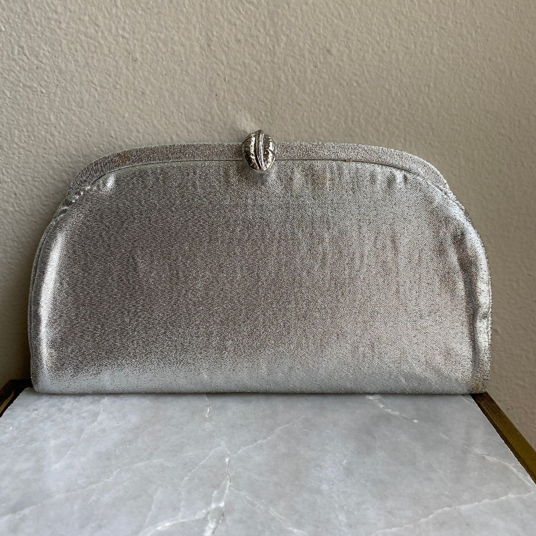 Clearance Salecocktail Clutch Silver Handbag Formal Purse - Etsy