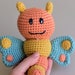 Butterfly Toy Rattle, Crochet Butterfly Toy, Crochet Baby Rattle ...