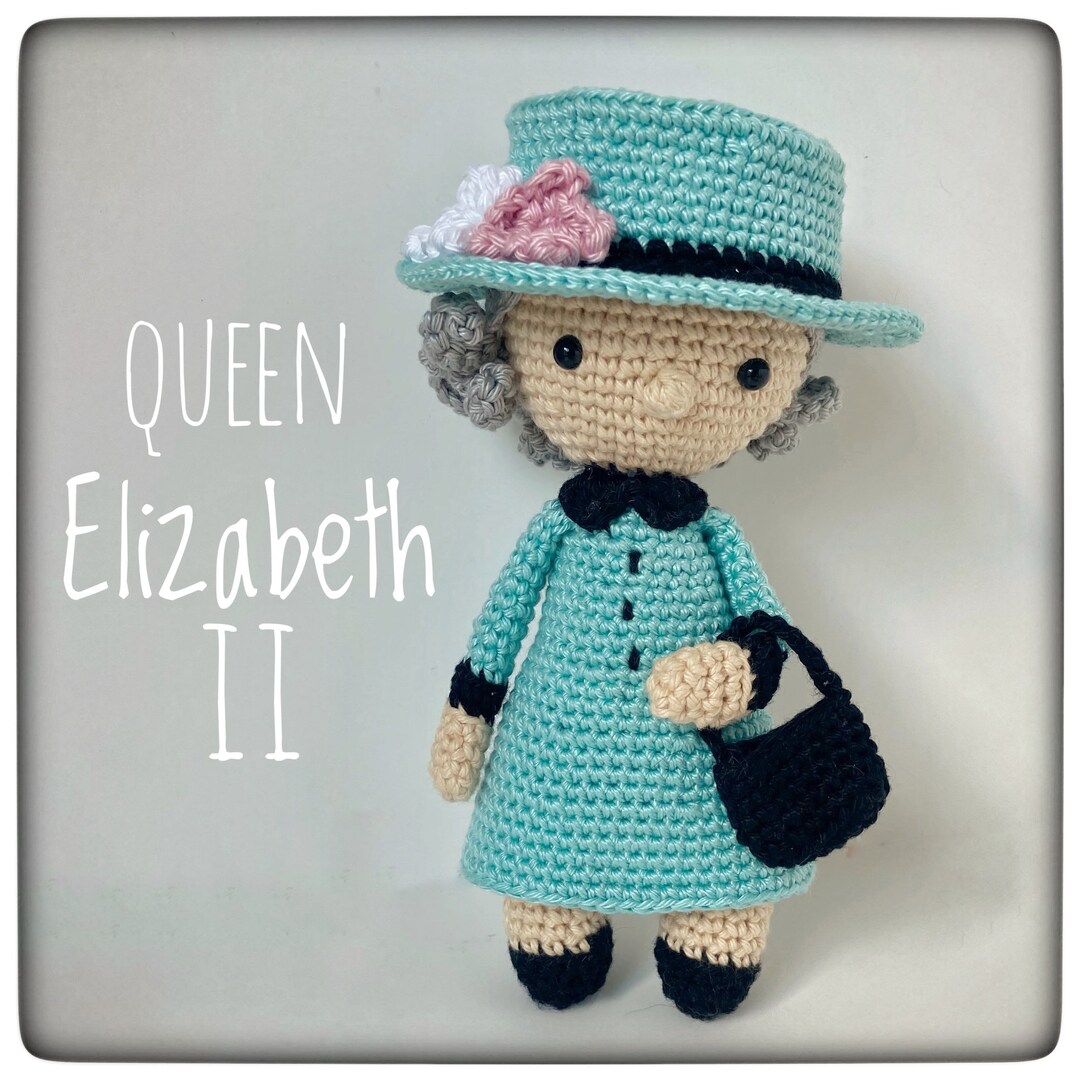 Queen Elizabeth, Queen Elizabeth Doll, Queen Elizabeth Crochet Doll ...