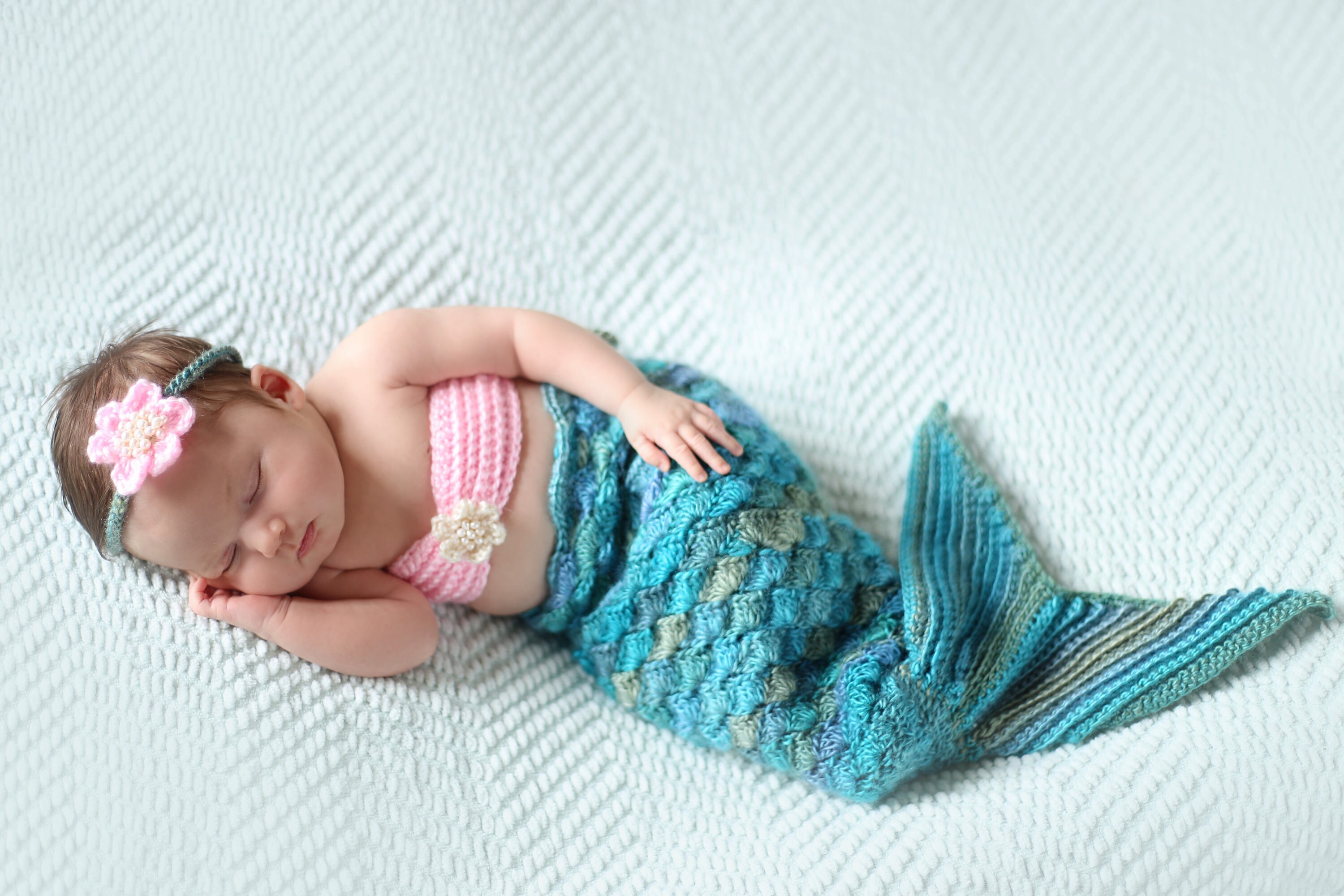 Mermaid Baby Outfit Crochet Mermaid Photo Prop Handmade Baby | Etsy