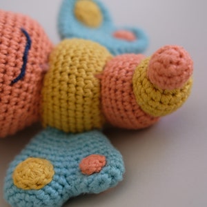 Butterfly Toy Rattle, Crochet Butterfly Toy, Crochet Baby Rattle ...