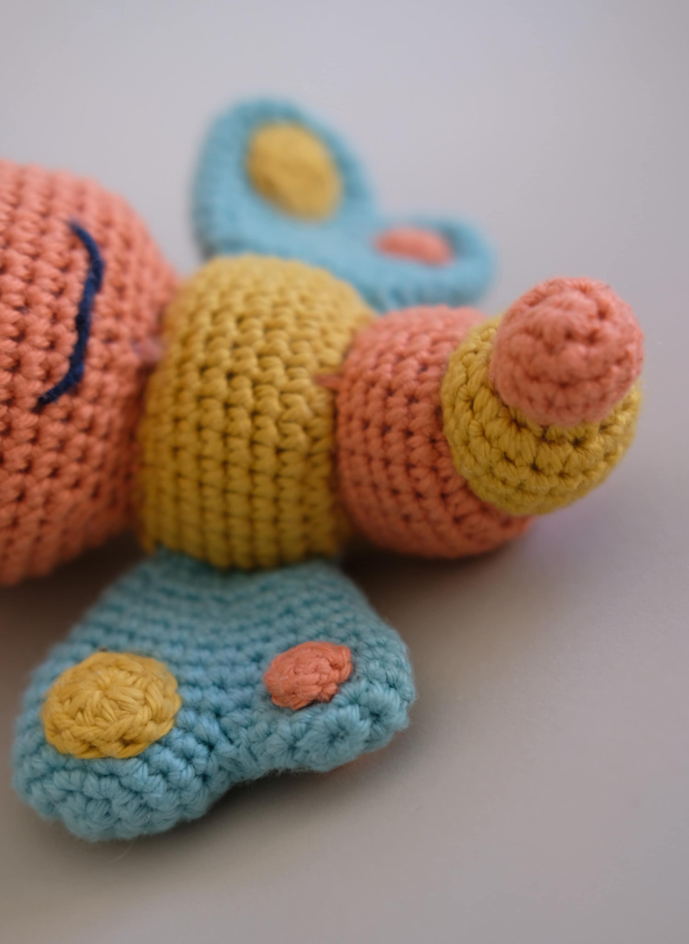 Butterfly Toy Rattle Crochet Butterfly Toy Crochet Baby | Etsy