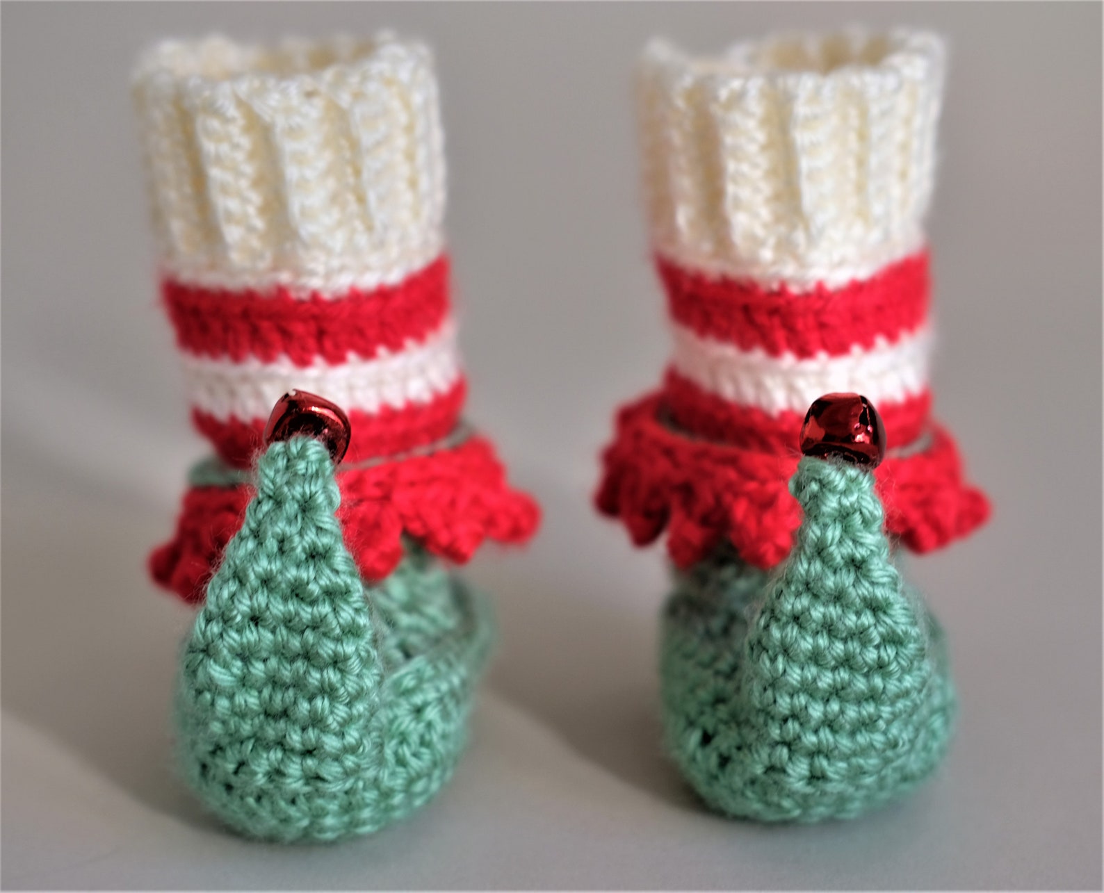 Crochet Elf Booties: Christmas Holiday Slippers - Etsy
