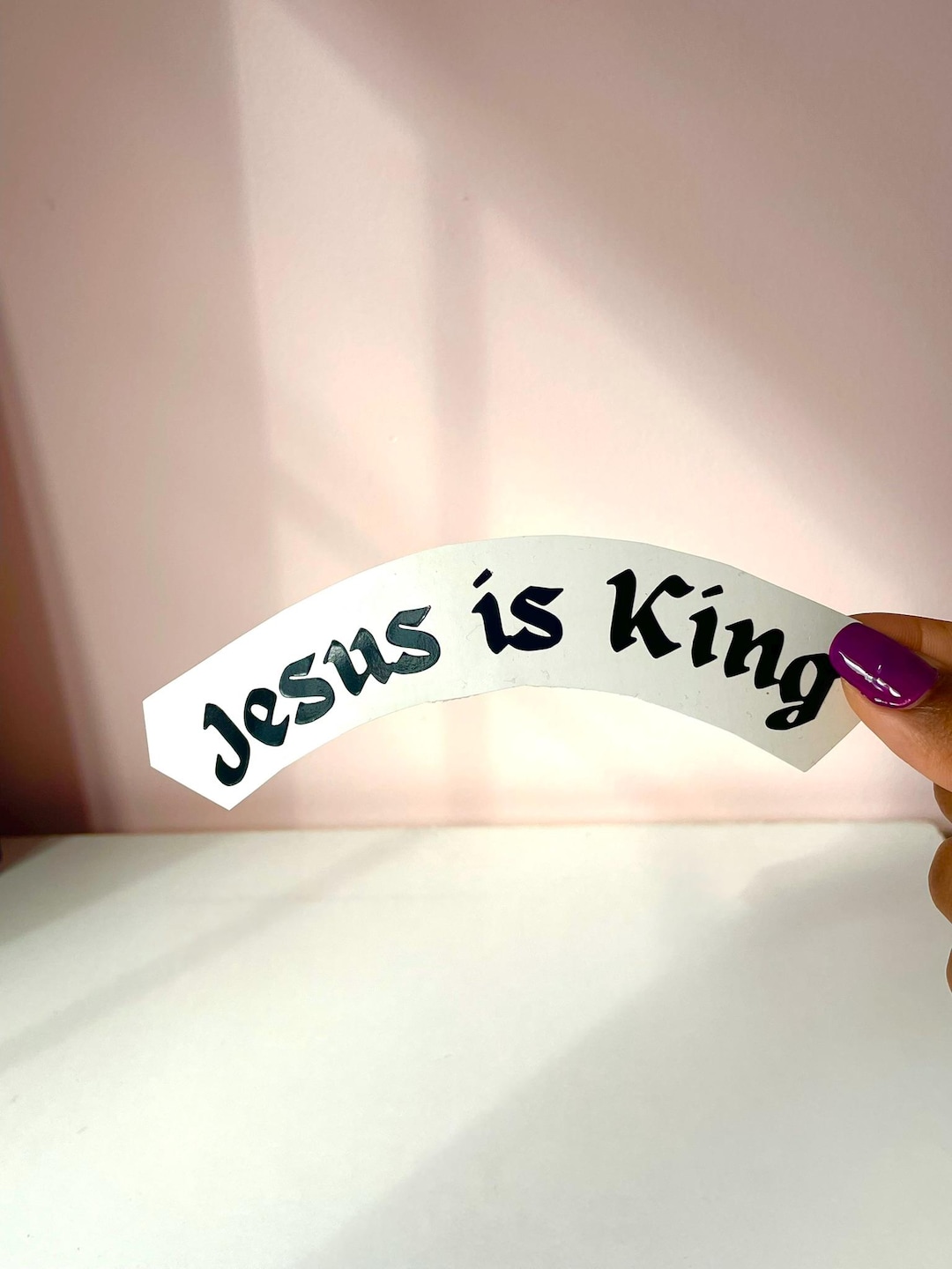 JESUS IS KING Holographic Jesus Vinyl Decal Stickers, Christian Gift ...