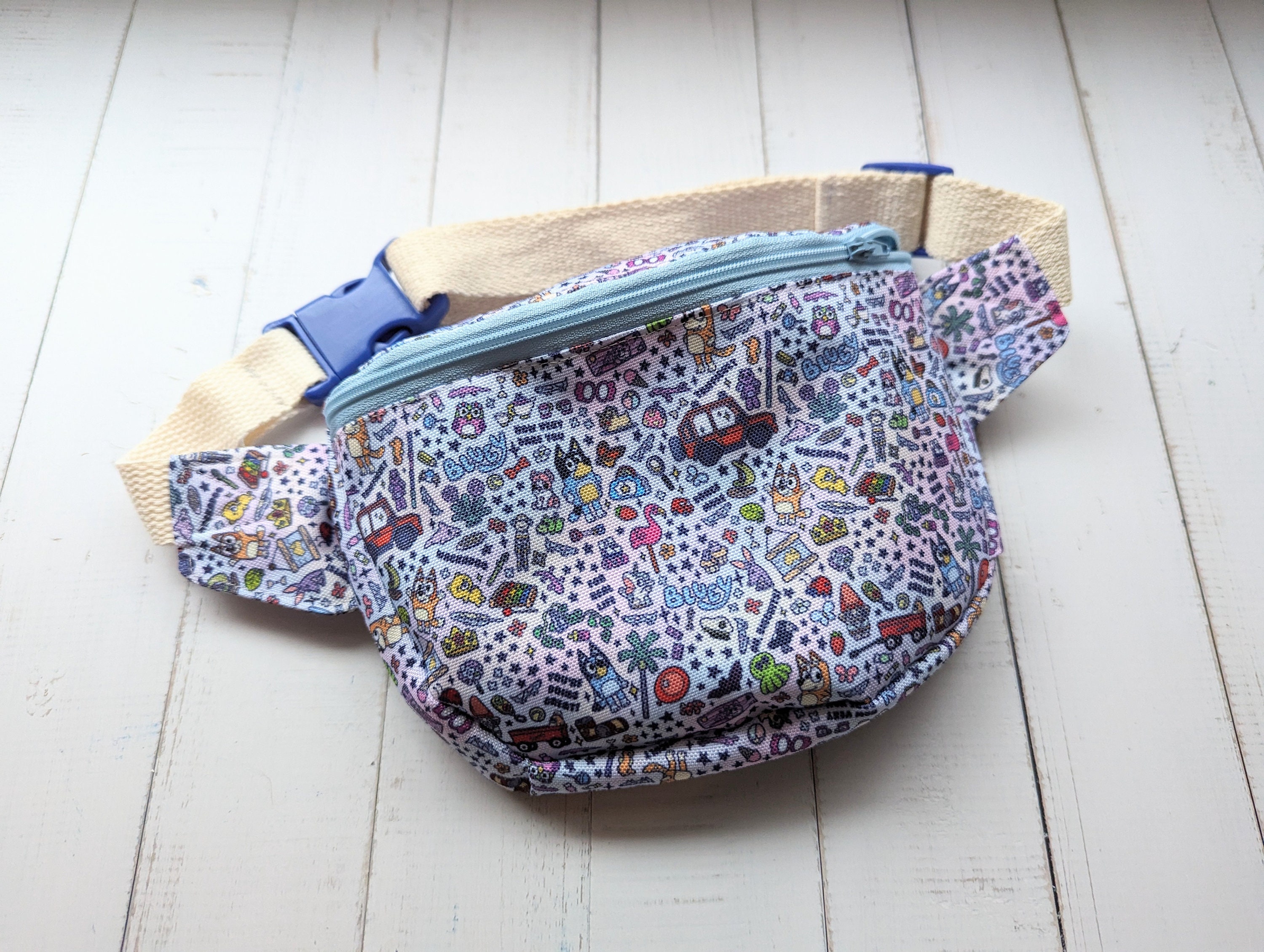 Bluey Fanny Pack Kid Size Age 4-10 Bum Bag Crossbody Bag Belt Bag - Etsy