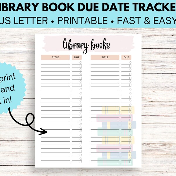 Due Date Tracker - Etsy