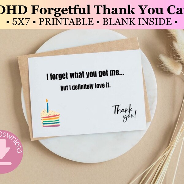 Adhd Birthday Card - Etsy