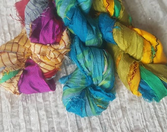 Sari silk ribbon | Etsy