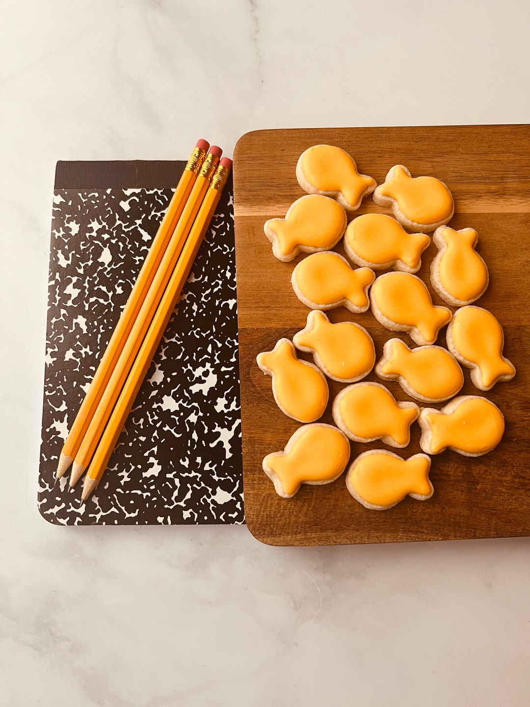 Fish Cracker Goldfish Tiny Decorated Cookies Teacher Appreciation ...