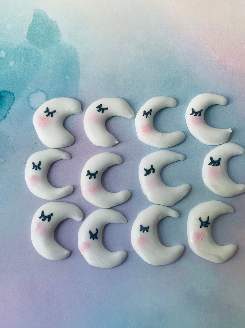 12 Royal Icing Moon edible sprinkles to decorate your cookies | Etsy