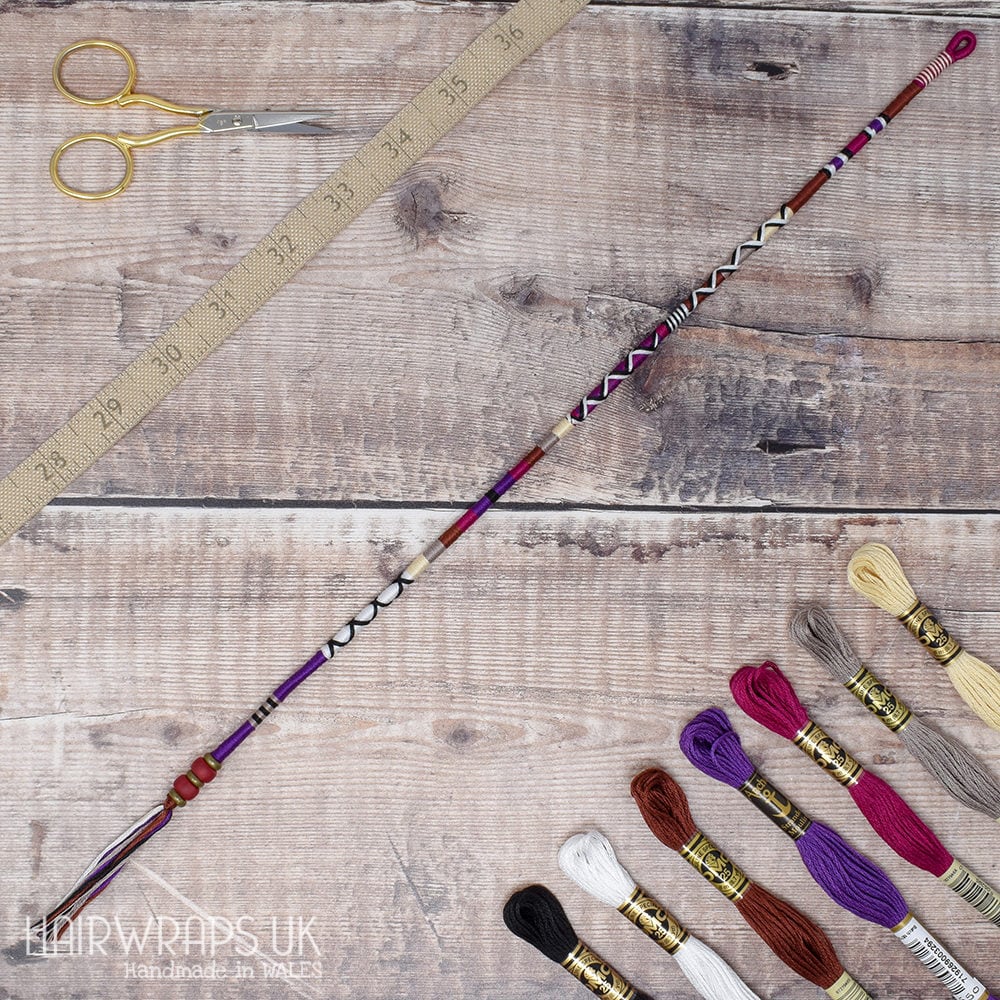 Tribal Hair Wrap Red Indian Hair braid Boho Hair Wrap Hippy | Etsy