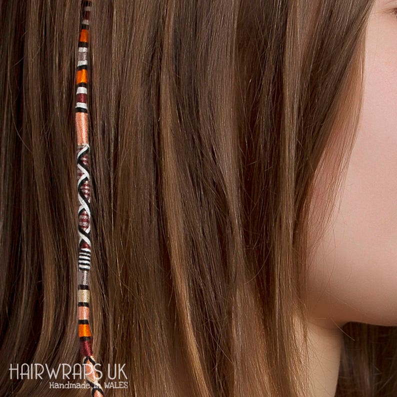 Bohemian Braided Hair Wrap, Boho Clip-in Hairwrap, Boho Hair Extension ...