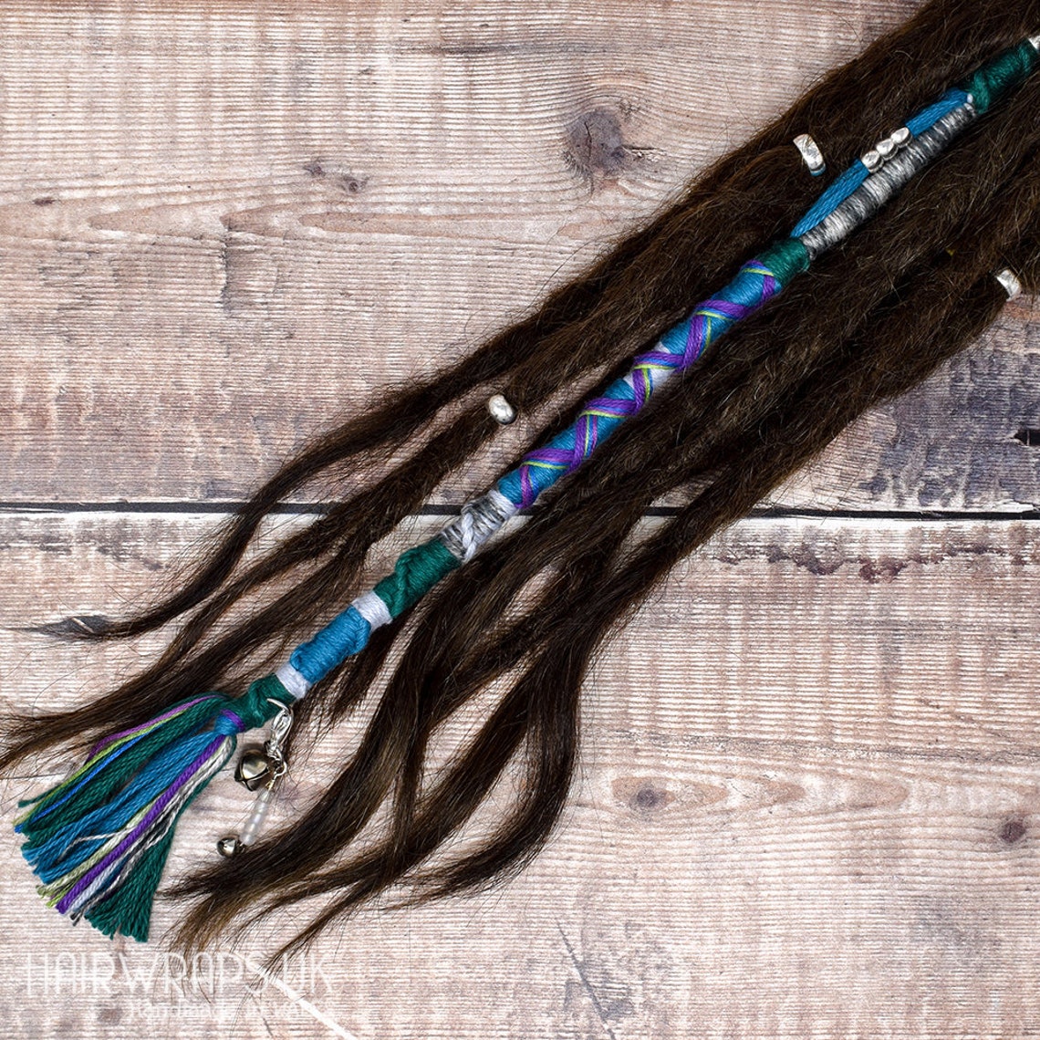 Plastic-free Thick Bohemian Dreadlock Extension EMERALD SHADOW - Etsy