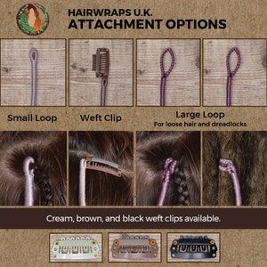 Removable Hair Wrap, Clip-in Boho Hairwrap, Boho Hair Extension Hair ...