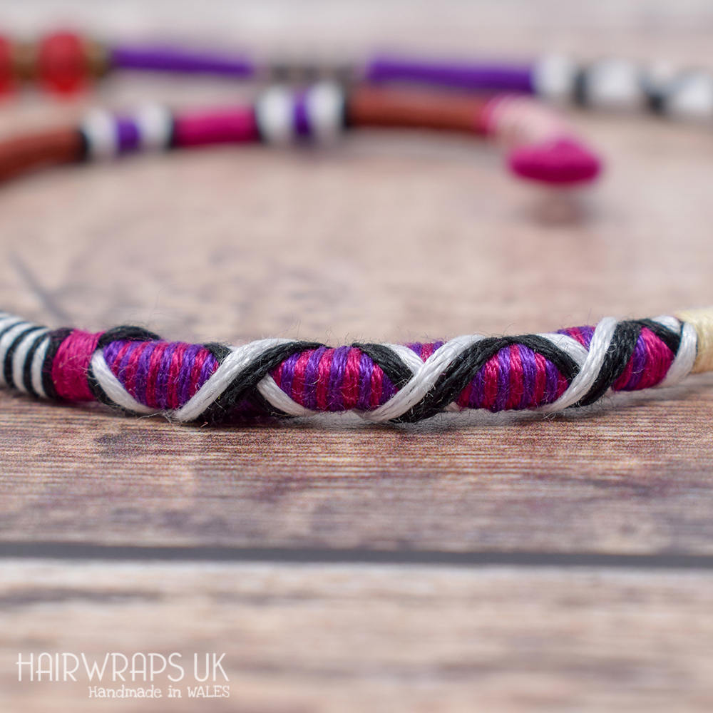 Tribal Hair Wrap Red Indian Hair Braid Boho Hair Wrap Hippy - Etsy UK