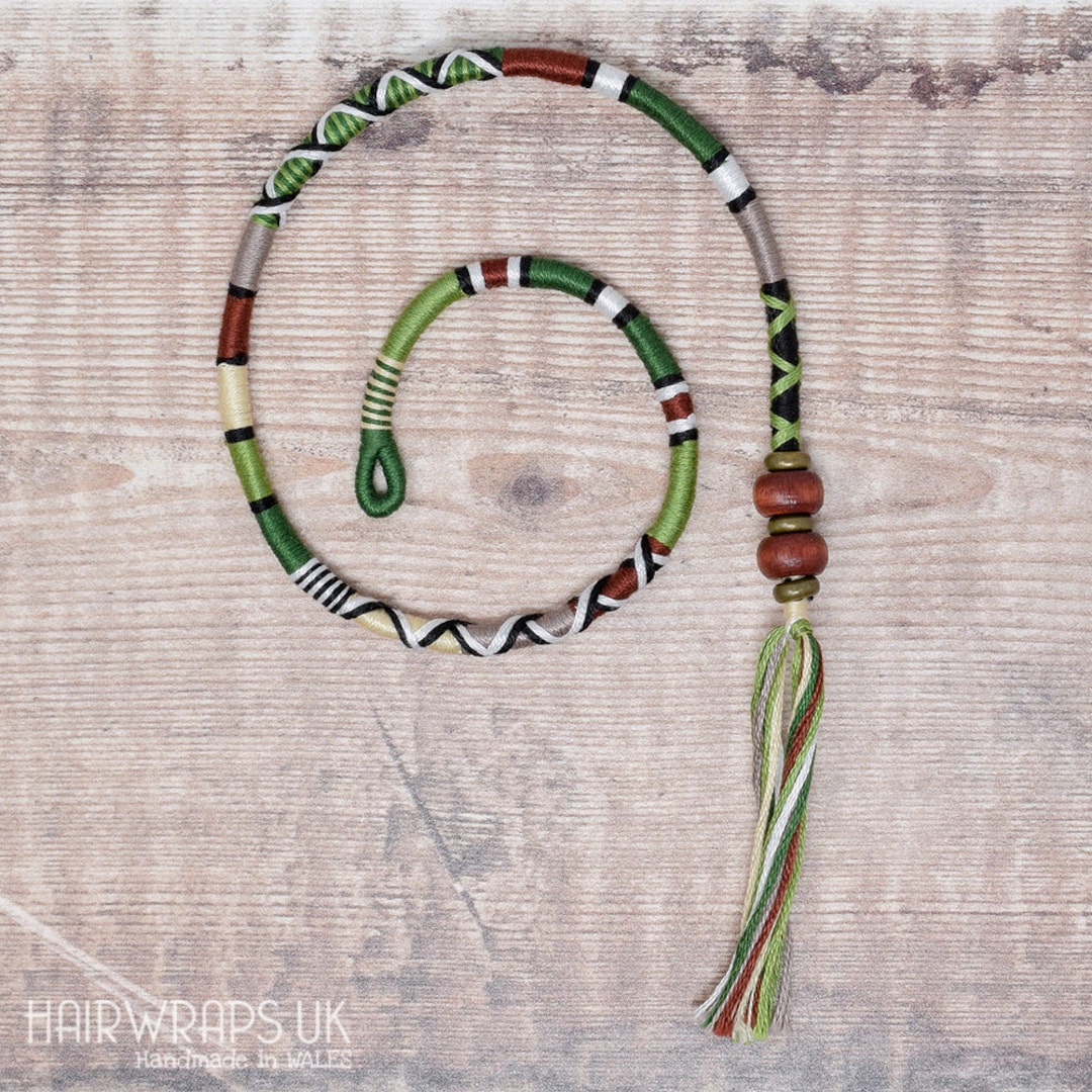 Festival Hair Accessory, Boho Hair Wrap, Hairwrap With Beads ...