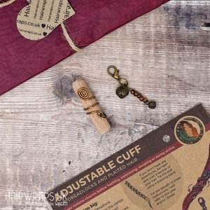 Tibetan Bronze Bell Charm for Hair Plaits, Hand Wrapped Wire Boho ...