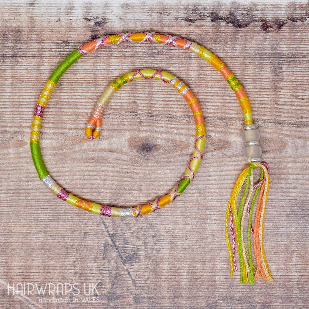 Yellow Holiday Hair Wrap, Clip-in Hairwrap Hair Accessory, Fashion Hair ...