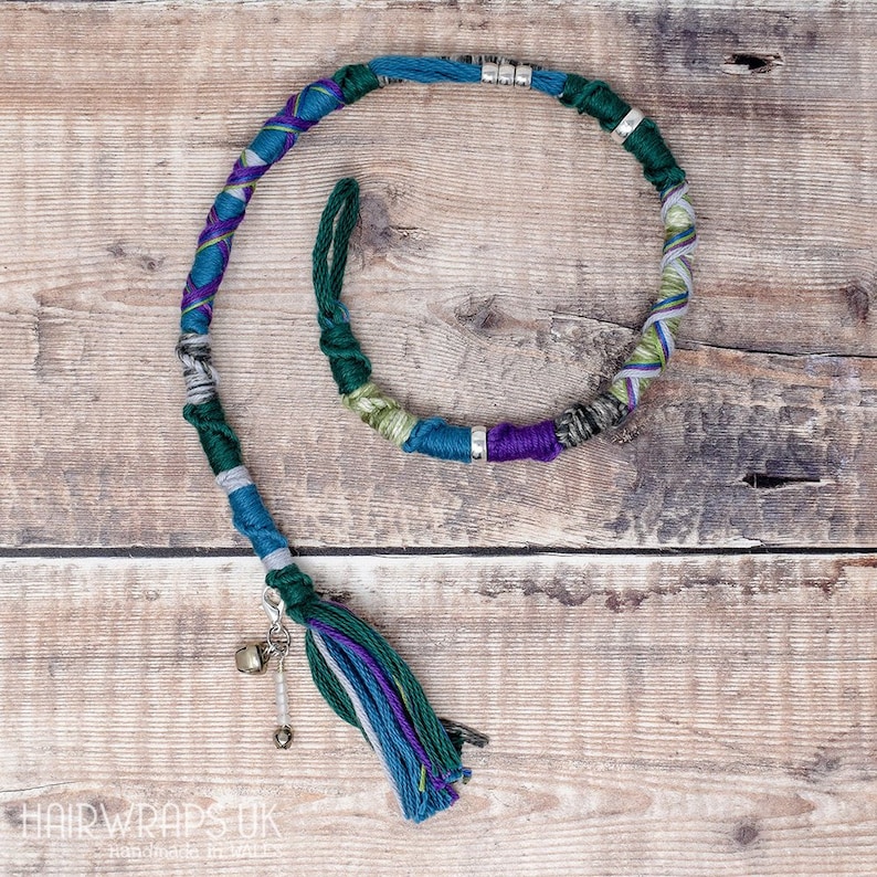 Plastic-free Thick Bohemian Dreadlock Extension EMERALD SHADOW - Etsy