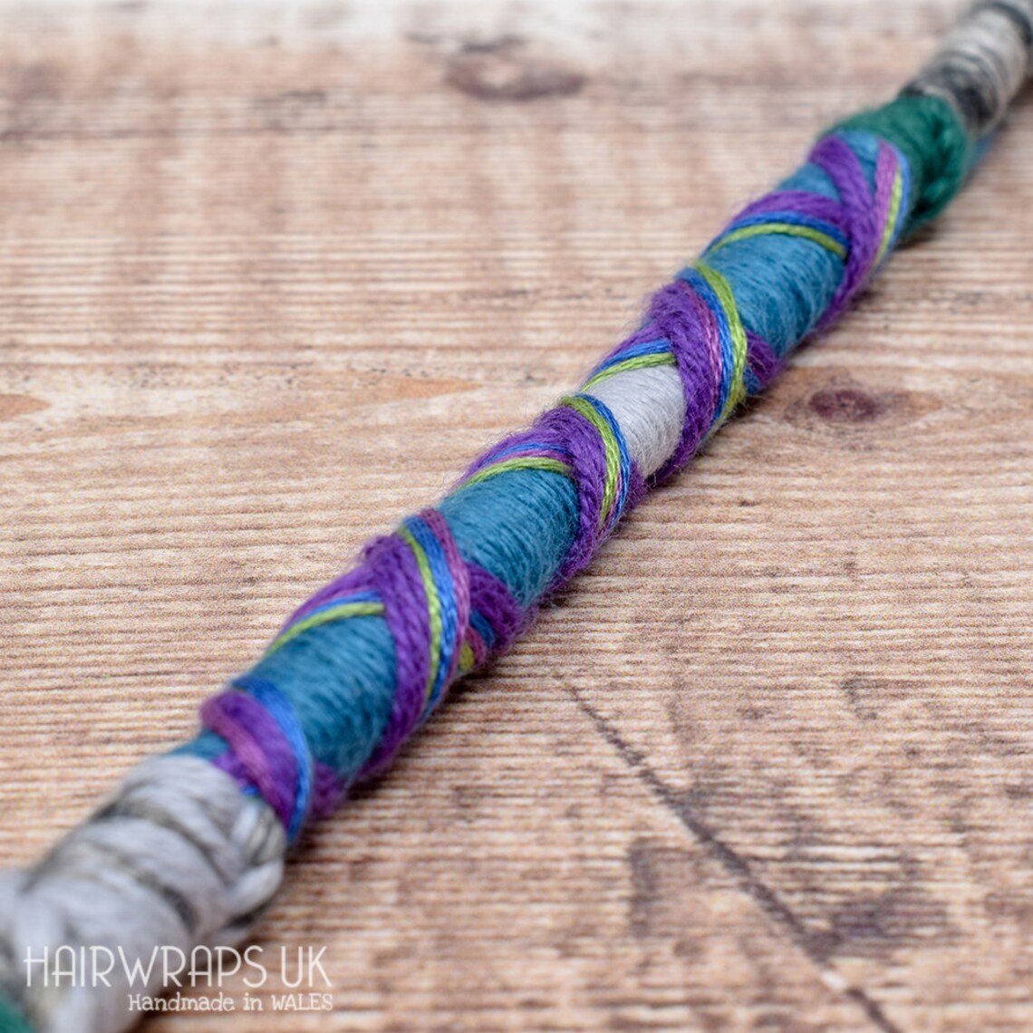 Plastic-free Thick Bohemian Dreadlock Extension EMERALD SHADOW | Etsy