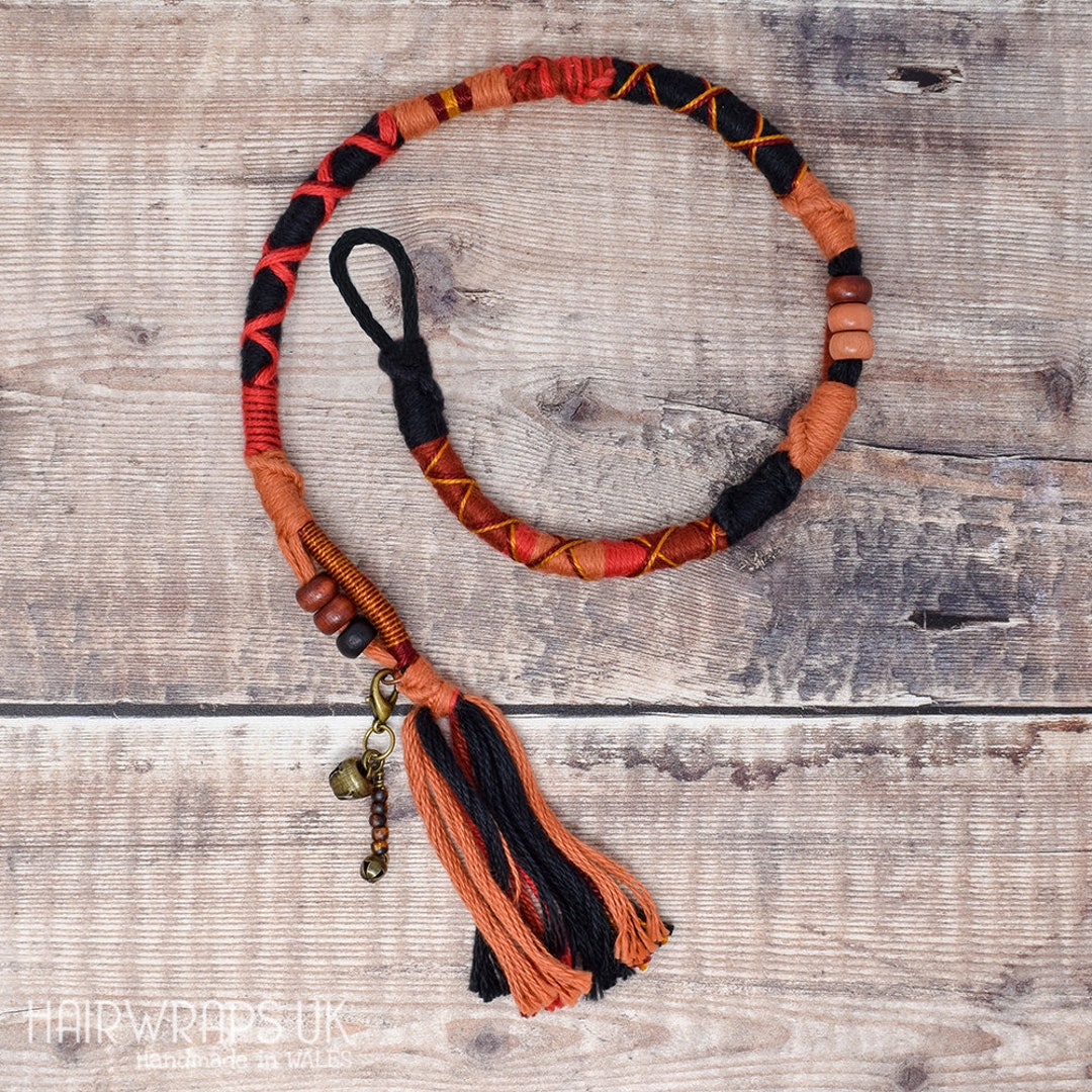 Red Vegan Hair Extension, Thick Dread Wrap, INFERNO - Etsy