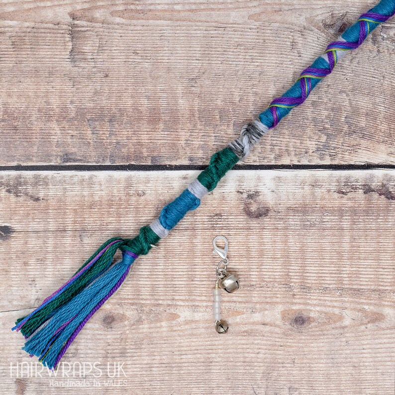 Plastic-free Thick Bohemian Dreadlock Extension EMERALD SHADOW | Etsy