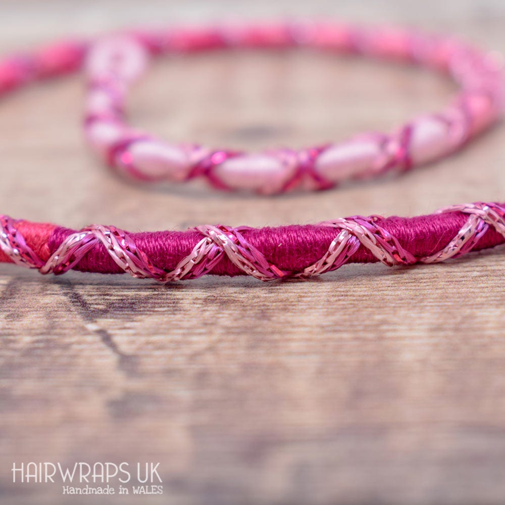 Pink Hair Wrap Girls Hair Braid Pink Ombre Jewellery Pink - Etsy UK